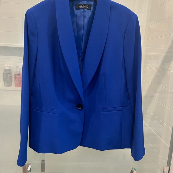Kasper | Jackets & Coats | Kasper Womens Royal Blue Suit Jacket | Poshmark